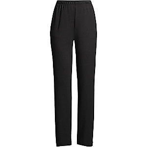 Lands' End Women s Sport Knit Pants Black Regular Medium