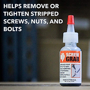 Screw Grab Liquid 0.5 oz Carded for Stripped Screws All Screw Heads (SG-94)