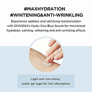 SKIN1004 Hyalu-CICA Blue Serum 1.69 fl.oz(50ml) | 5 Layer Hyaluronic Acid Cica Niacinamide | Hydrating and Refreshing Multi-Care Solutions