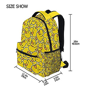 Wamika Yellow Ducks Backpack Farm Cartoon Animals School Backpacks Preschool Book Bag
