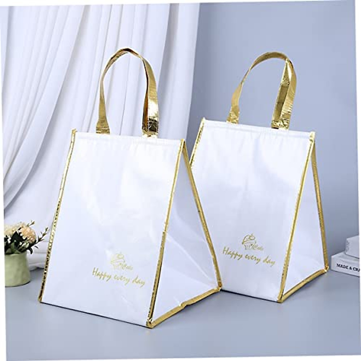 ULTECHNOVO Packing Cold Insulation Portable Plastic Shopping Bags Ice Packs for Lunch Bags Backpacking Food Insulated Bag Food Delivery Bag Insulated Grocery Bag Cake Packing Bag Thermal Bag