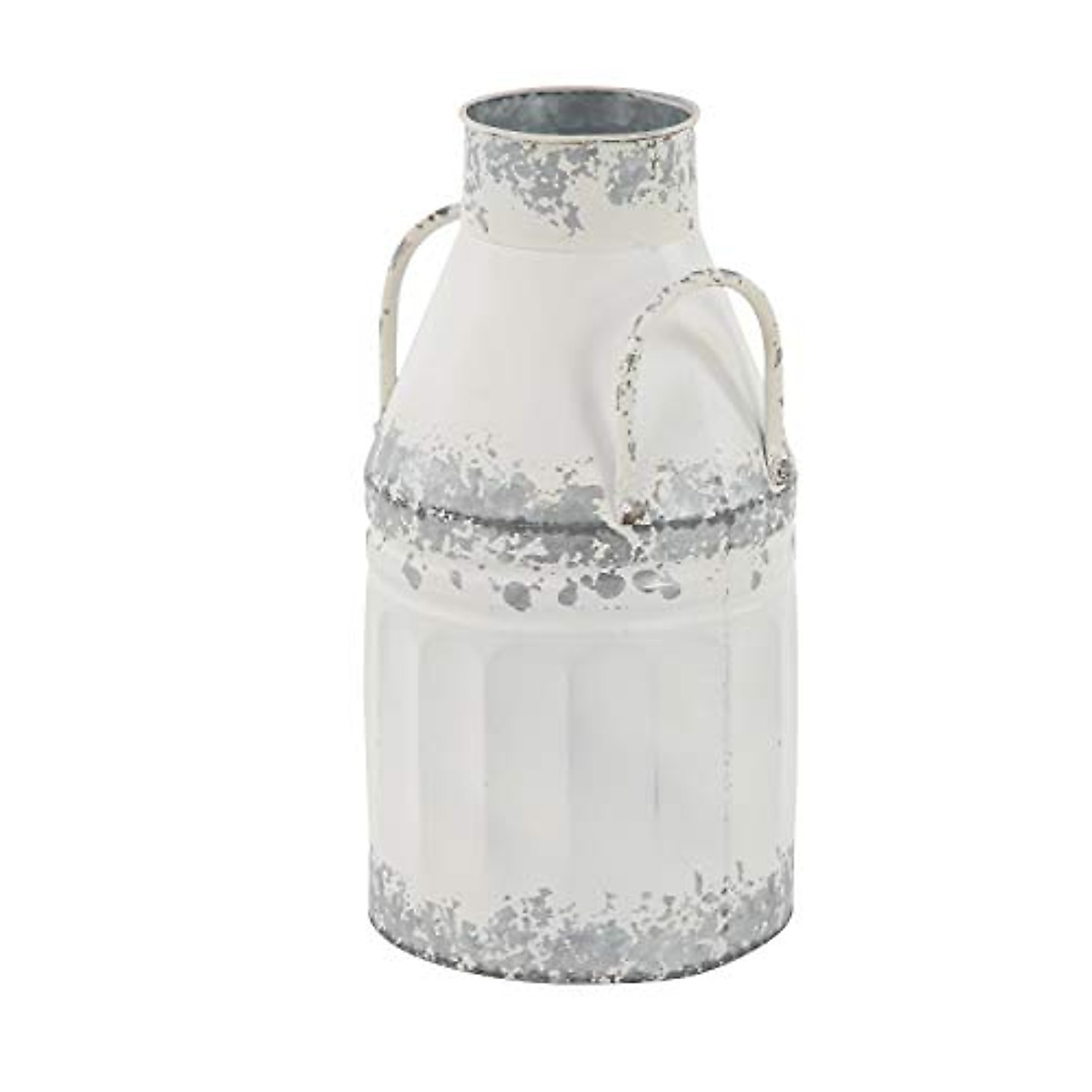 Deco 79 Metal Decorative Jars, Set of 2 11"W, 20"H, White