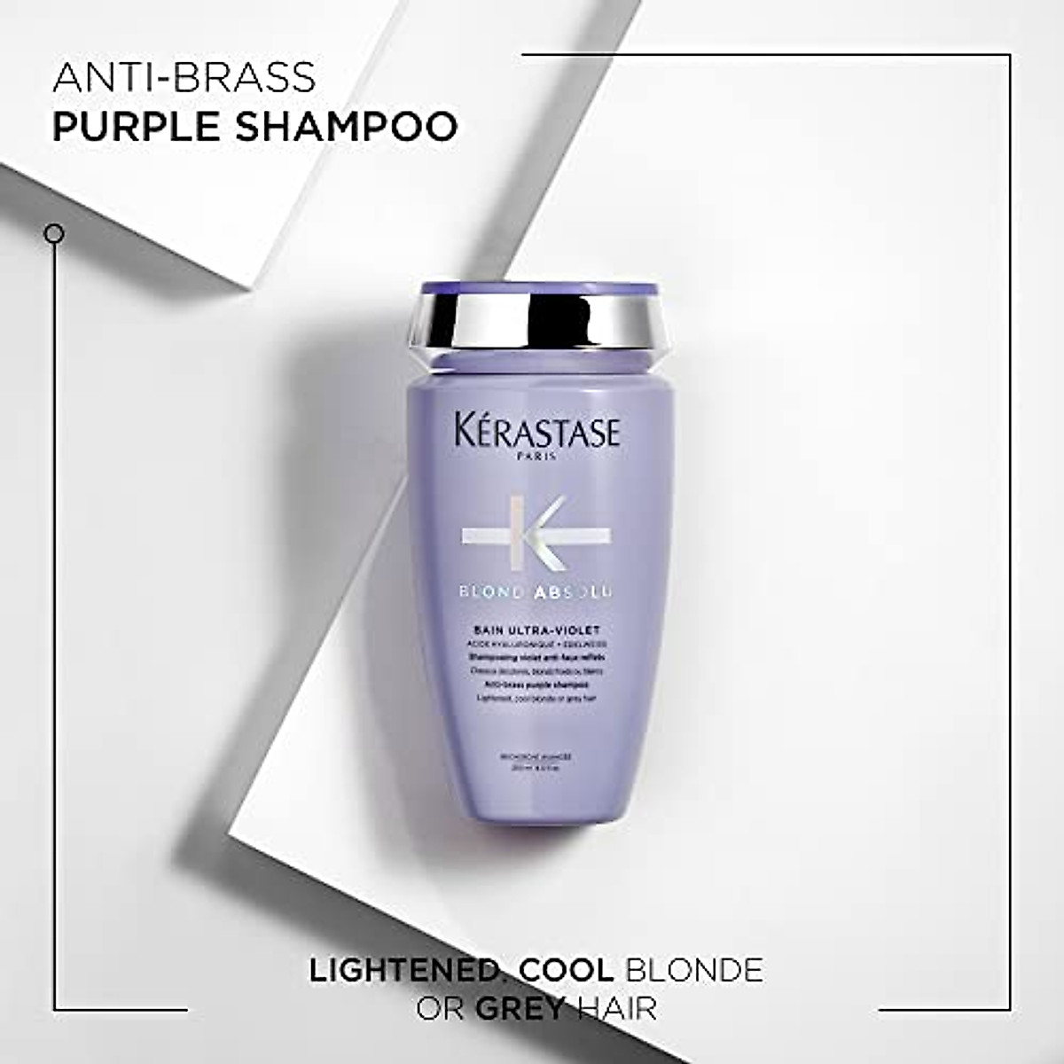 Kerastase | Blond Absolu Ultra-Violet Purple Shampoo & Conditioner | For Lightened, Highlighted and Grey Hair | Neutralizes Brassy and Yellow Undertones | Hydrates and Protects | With Hyaluronic Acid