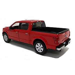 2019 Ford F-150 Lariat Crew Cab Pickup Truck Red 1/24-1/27 Diecast Model Car by Motormax 79363