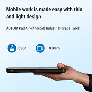 Seuic AUTOID Pad Air Industrial Rugged Slim Tablet 10.1-inch FHD+ Display [4+64/Android 9 ...