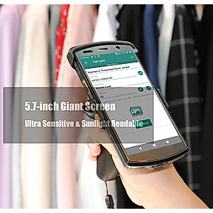 Archer Handheld Mobile Computer Android 9.0 with 5.7" Touch Screen | Honeywell N6703 Barcode Scanner | WiFi & 4G
