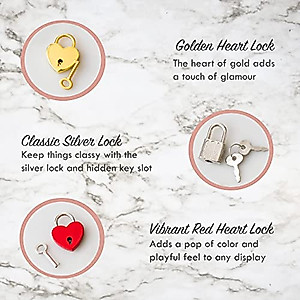 J&A Homes Wedding Card Box with 3 Lock Styles - Large Reception Envelope Money Box for Wooden Decorations - Keepsake Gift Boxes with Lock for Wedding, Baby Shower, Graduation, Anniversary (Rustic)