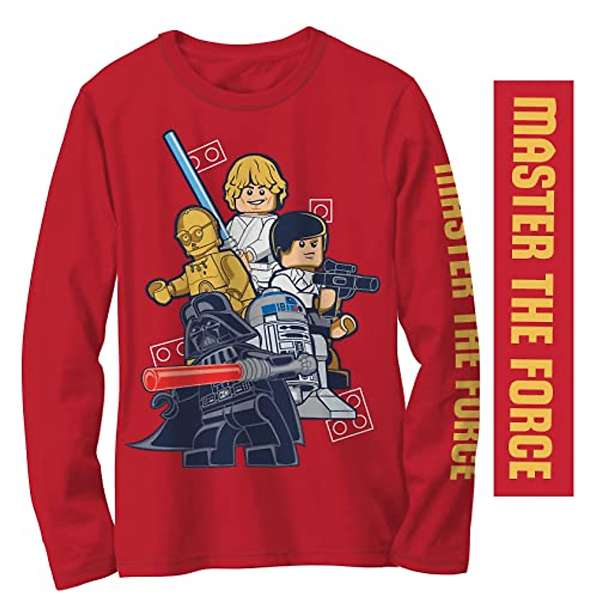 Isaac Morris Lego Star Wars Big Boys Long Sleeve Tee, Red, 10-12 Years