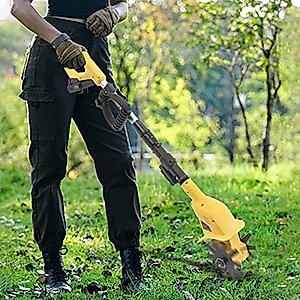 Cordless Tiller Cultivator, Electric Garden Cultivator 20V 250RPM, 3.9inch Wide Battery Powered Garden Cultivator, Extendable Pole for Lawn,Yard,Soil Cultivation