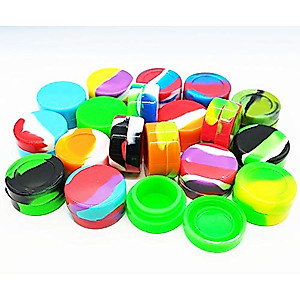 Vitakiwi 7ml Wax Silicone Concentrate Containers Non-stick Oil Jars (20)