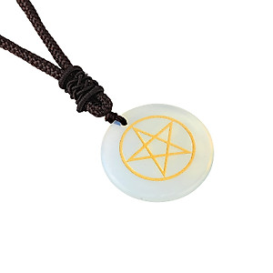 Pentagram Necklace, Pentacle Necklace, Pentagram Necklace, Wiccan, Pagan, Wiccan Jewelry(Opa)