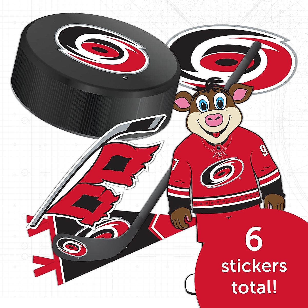 Desert Cactus Carolina Hurricanes Team NHL National Hockey League Sticker Vinyl Decal Laptop Water Bottle Car Scrapbook (Type 2)