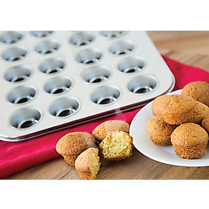 Fox Run Mini Muffin Pan, 24 Cup, Stainless Steel
