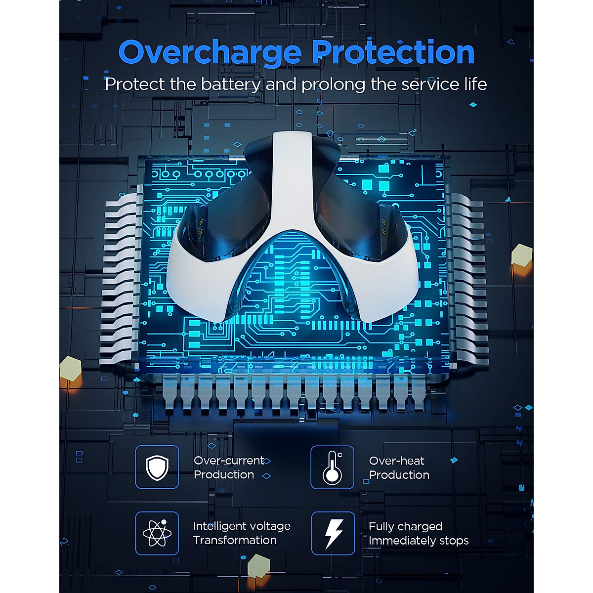 binbok P5 Controller Charger Station, Charging Station Dock, P5 Charger with LED Indicators, Fast Charging, Safety Chip