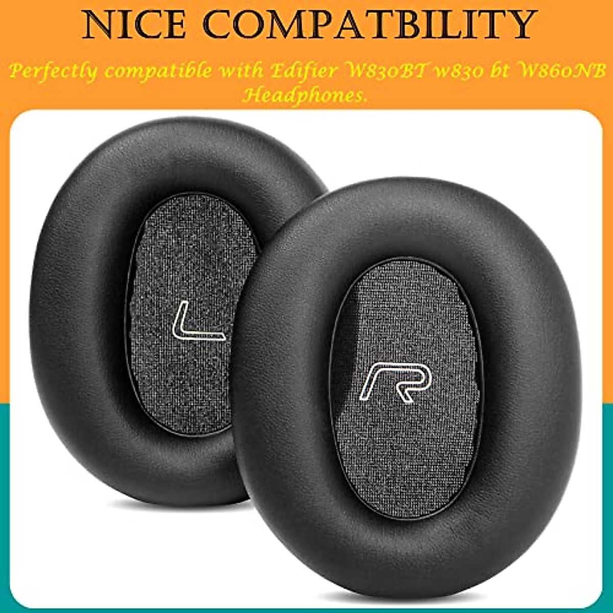 TaiZiChangQin Ear Pads Cushion Memory Foam Earpads Replacement Compatible with Edifier W830BT w830 bt W860NB Headphone
