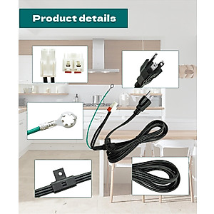 Taruimoo 3903-000519 3903-001003 Refrigerator Power Cord Compatible with Samsung RH29H8000SR/AA-00,RF261BEAEWW/AA-01 etc,Replacement Fridge Power Cord 3903-001013,3903-000796,3903-000786 etc