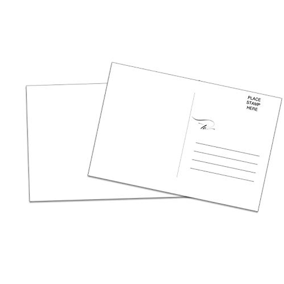 Postcards Blank, White, Mailable, 4"x6", Pack of 50 Cards | Thick Heavy 14pt Cardstock | Write, Draw or Print on Either Side | Use Back Side for Mailing | Great for Invitations, Announcement, Holidays
