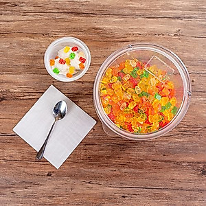 Restaurantware Met Lux 2.6 Gallon Food Storage Container, 1 Airtight Treat Box - With Scoop, Shatterproof, Clear Plastic Cereal Container With Hinged Lid, For Kitchen Or Pantry Organization