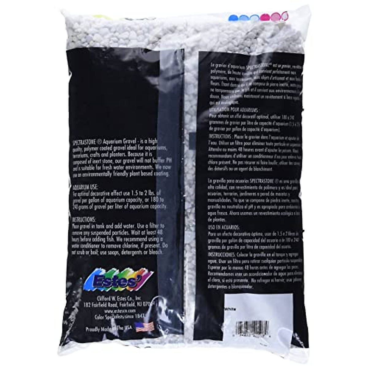 Spectrastone Special White Aquarium Gravel for Freshwater Aquariums, 5-Pound Bag