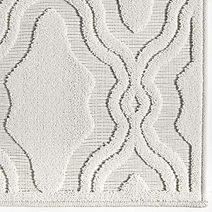 My Texas House by Orian Indoor/Outdoor Cotton Blossom Area Rug, 9' x 13', Natural