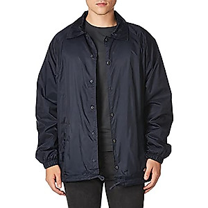 Dickies Men's Snap Front Nylon Jacket, Dark Navy, X-Large