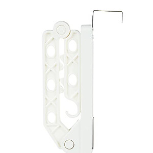 Alipis White Clothing Rack Portable Clothes Rack 6 Home Foldable Poratble Cabinet Over White Blue Door + Drying Rack Holes for Underwear Clothes Dorm Socks Hanger White Clothing Rack