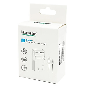 Kastar Slim USB Charger for Sony Cybershot DSC-HX5V, DSC-HX9V, DSC-W30, DSC-W35, DSC-W50, DSC-W55, DSC-W70, DSC-W80, DSC-W290, DSC-H10, H20, H50, H55, H70, H90 Camera Battery+ More Cameras
