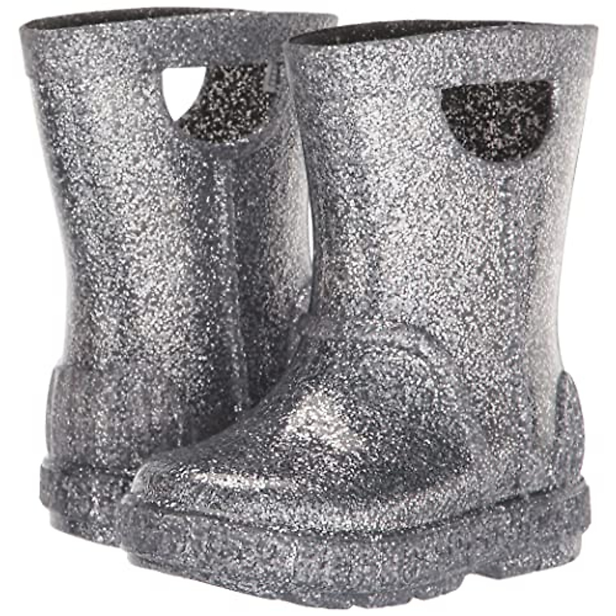 UGG Unisex-Child Drizlita Glitter Boot, Glitter-grey, 2 Big Kid
