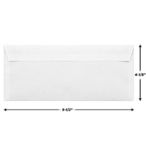 Mead Security Envelopes Self Seal #10 - Windowless Mailing Envelopes - 4 1/8 x 9.5'' - 500 Pack, (TRTAZ11A-102021-v1)