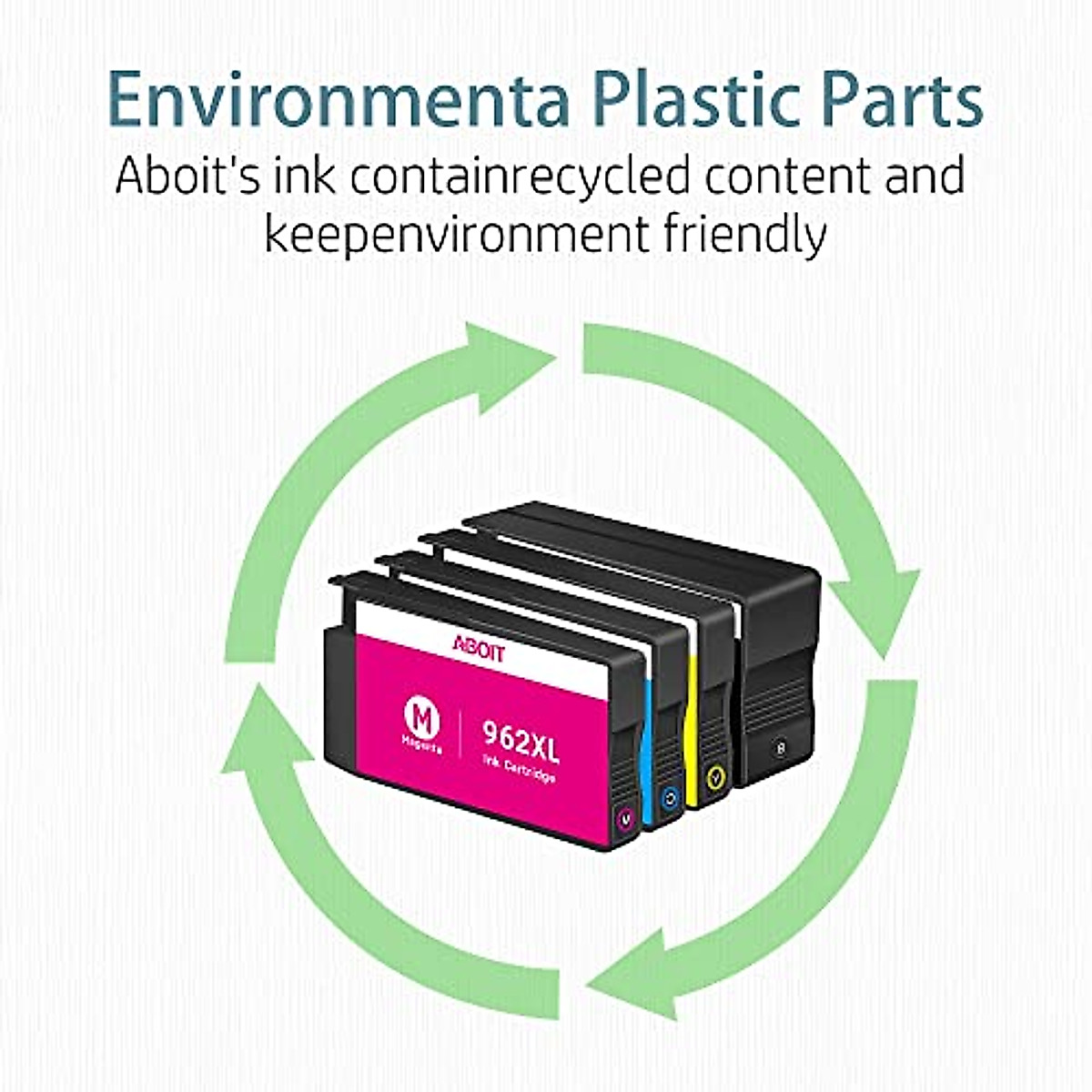 ABOIT 962XL Ink Cartridge High Yield Combo Pack, Replacement for 962 to use with officejet pro 9010 Series, 9015, 9020, 9025, 9018 Printer (4-Pack)