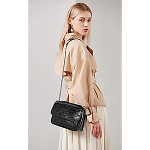 BOSTANTEN Shoulder Bags for Women Genuine Leather Designer Purses Handbags Small Top Handle Satchel Bags