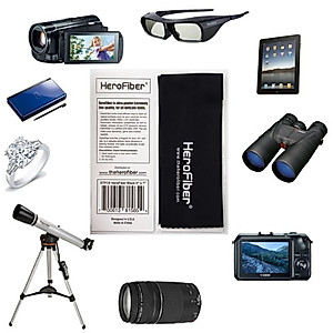 HeroFiber Canon SELPHY CP1300 Wireless Compact Photo Printer (White) + Canon KP-108IN Color Ink Paper Set (Produces up to 108 of 4 x 6 Prints) + USB Printer Cable Ultra Gentle Cleaning Cloth