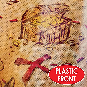 Plastic Treasure Map Party Accessory (1 count) (1/Pkg)