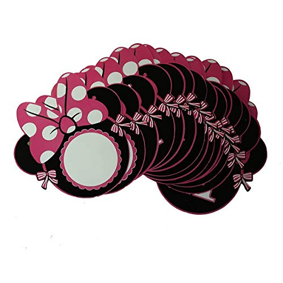 NEWTGAN Minnie Happy Birthday Banner, Mini Mouse Style Party Decorations, Party Supplies, Baby Shower Decor for Girls (style1)