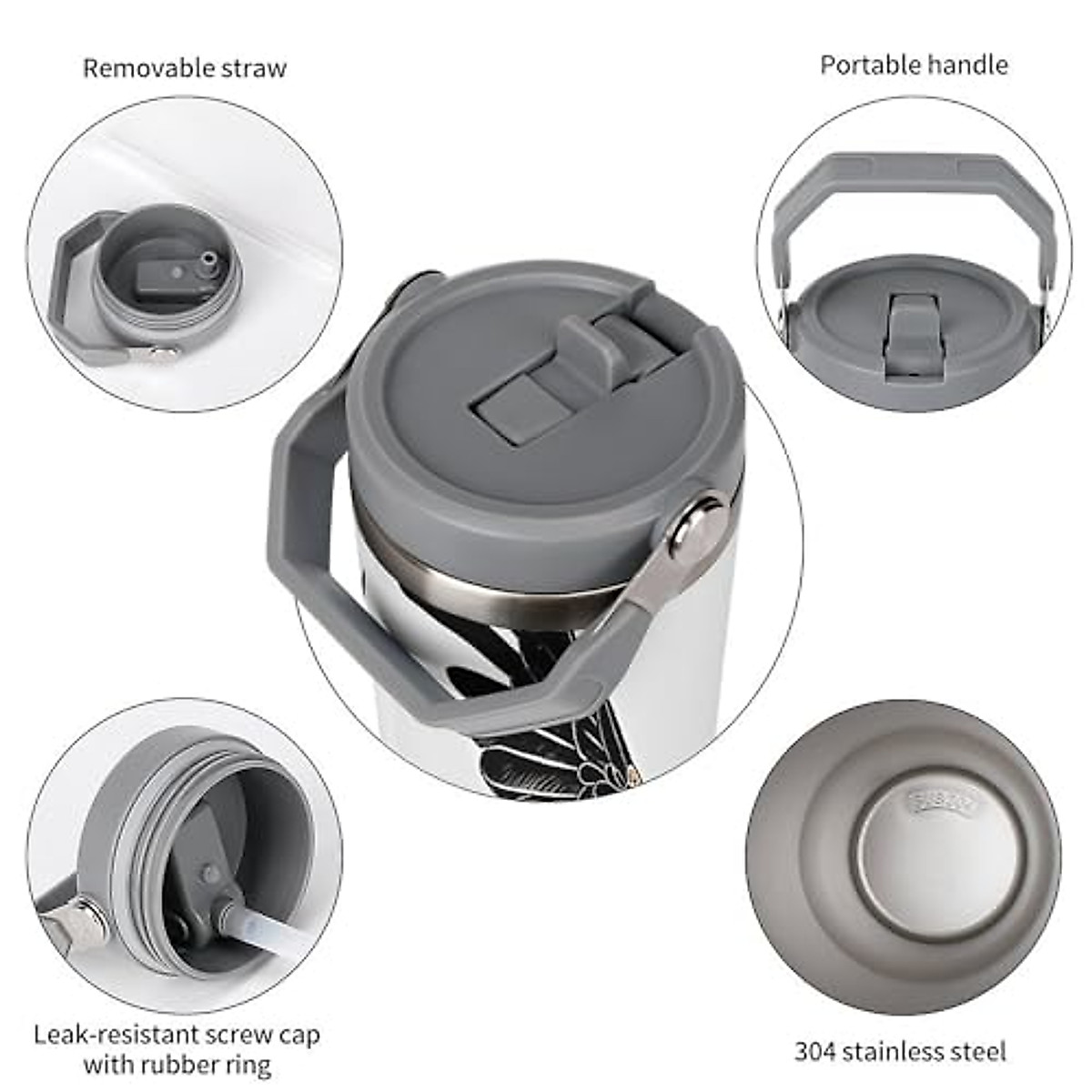 WITHSBKK 30oz Car Cup Sketch of Bald Eagle Diving Printed with Portable, Stainless Steel Travel Mug, Vacuum Insulated Tumbler And Straw, Leakproof for Car & Outdoor, UV Printed Design