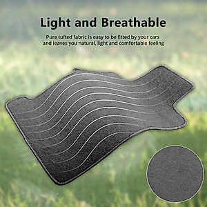 Floor Mats Compatible with 2006-2011 Honda Civic, Gray/Grey Nylon Carpet Front & Rear 3PC Full Set, by IKON MOTORSPORTS, 2007 2008 2009 2010