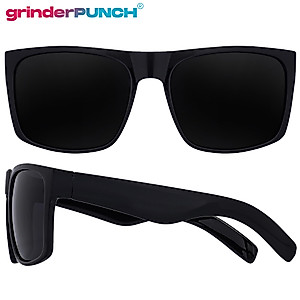 grinderPUNCH 2 Pack XL Polarized Big Wide Frame Large Head Fit Sunglasses for Sports Driving Fishing Glasses
