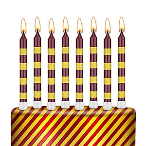 MTLEE 12 Pcs Magical Wizard Birthday Candles Magical Wizard Inspired Toppers Candles Yellow and Brown Birthday Cake Topper for Kids Magical Wizard Birthday Decoration Supplies Party Favor