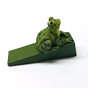 BOOMLATU Resin Vivid Cute Door Stopper, Frog Door Stop for Home, Office and Garden