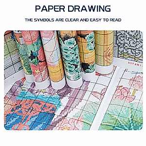 Joybohoo Cross Stitch Kits Stamped Full Range of Embroidery Starter Kits for Beginners DIY 11CT 3 Strands -Animal(Printed) 23.6x19.7 inches