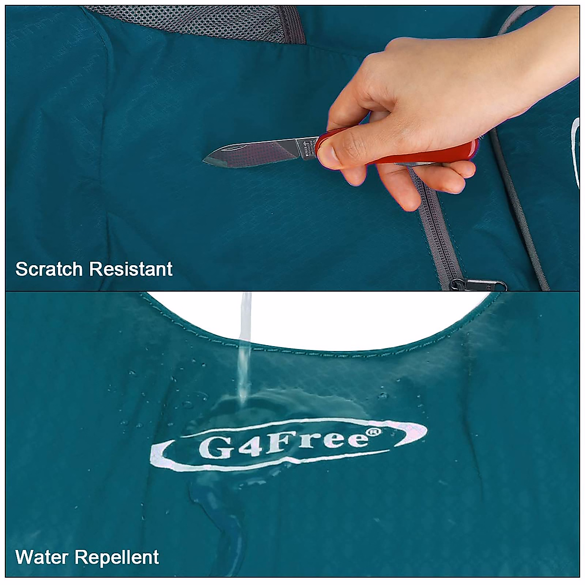 G4Free Rucksack Backpacks, Dark Green, Small