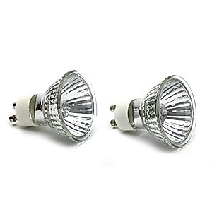 CAROLINA CUSTOM CAGES 20w GU10 Halogen Reptile Basking Bulbs, Set of 2 Bulbs