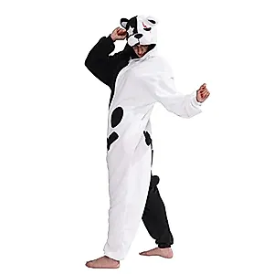 Adult Animal One-piece Pajamas Cosplay Animal Homewear Sleepwear Jumpsuit Costume for Women and Men Large