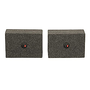 QPower Angled Style 6 x 9 Inch Car Audio Speaker Box Enclosures, 2 Speaker Boxes