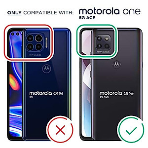 Motorola Essentials One 5G Ace (One 5G UW Ace) Protective Case- Black - Precision fit Shock Absorbing Cases for Enhanced Phone Grip, Style, Drop Protection for Your Device