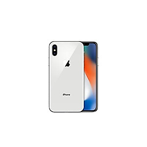 Apple iPhone X, 64GB, Silver - For T-Mobile (Renewed)
