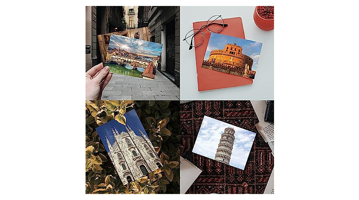 Vintage Landscape Postcards Set - 20 Unique Designs