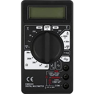 Power Gear 50953 17-Range 6-Function Digital Multimeter Multimeters & Testers, Black