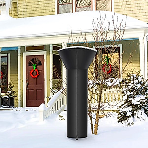 SUPOW Patio Heater Covers Waterproof with Zipper, 600D Oxford Fabric Standup Outdoor Heater Cover for Outdoor Heaters, 89" H x 33" D x 19" B (1)