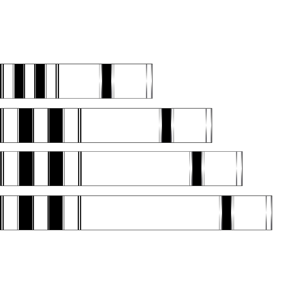 White Water Archery Laminated White Traditional 10 Crest Arrow Wraps 15 pk Choose Length Width (9, 1.25)